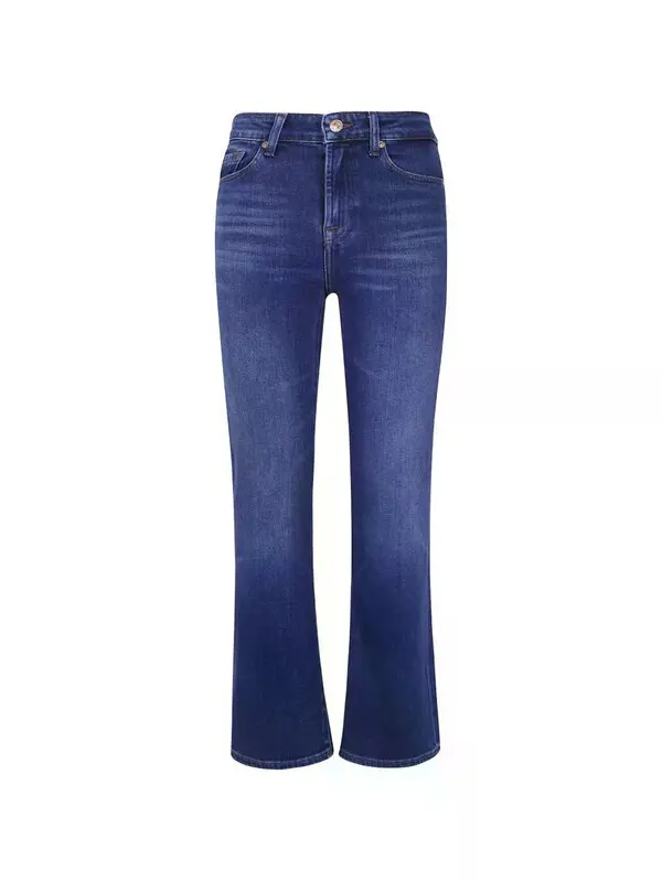 7 For All Mankind Slim Illusion Cropped Jeans - Blue
