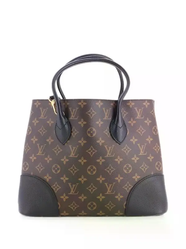 LOUIS VUITTON Flandrin Monogram Canvas And Leather Tote Bag - Black