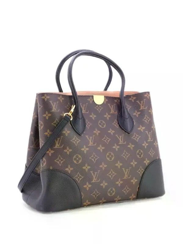 LOUIS VUITTON Flandrin Monogram Canvas And Leather Tote Bag - Black