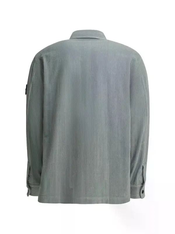 Stone Island Compass-motif Corduroy Shirt Jacket