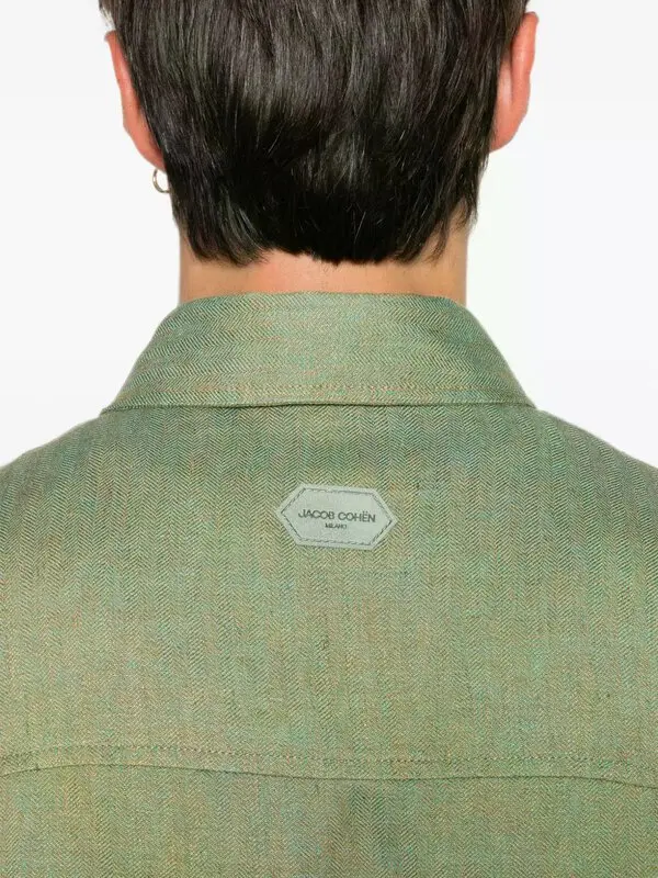 Jacob Cohen Herringbone-weave Button-up Jacket