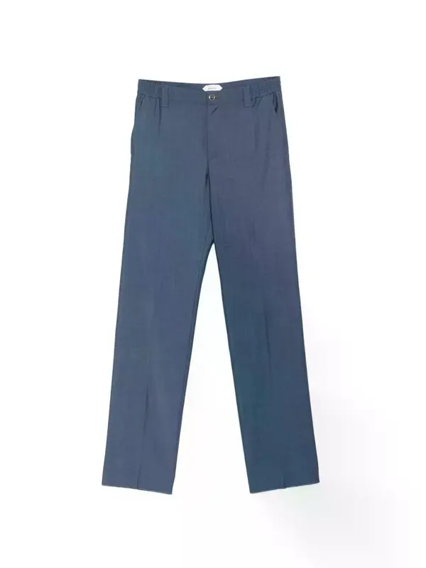 Versace Pressed-crease Trousers - Blue