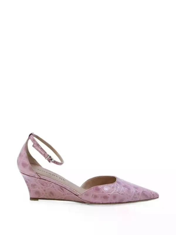 NOTABENE Crocodile-effect Pointed-toe Sandals