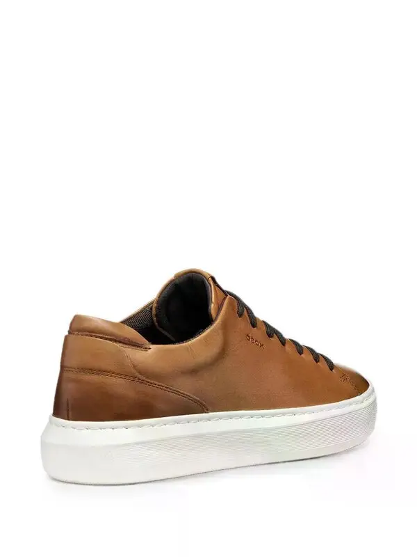 Geox Deiven Logo-debossed Leather Sneakers