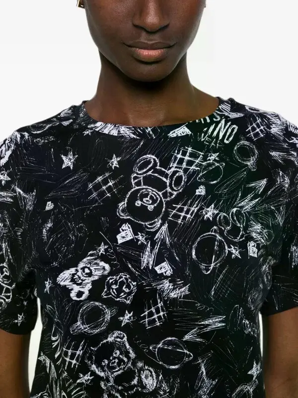 Moschino Graphic Print Crewneck T-shirt