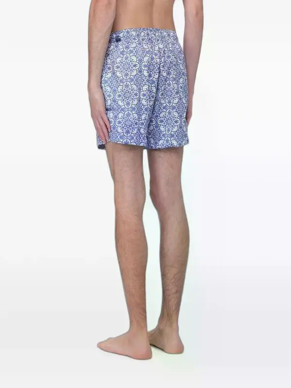 PENINSULA SWIMWEAR Geometric-print Swim Shorts