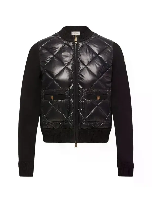Moncler Quilted Panelled Jacket - Black
