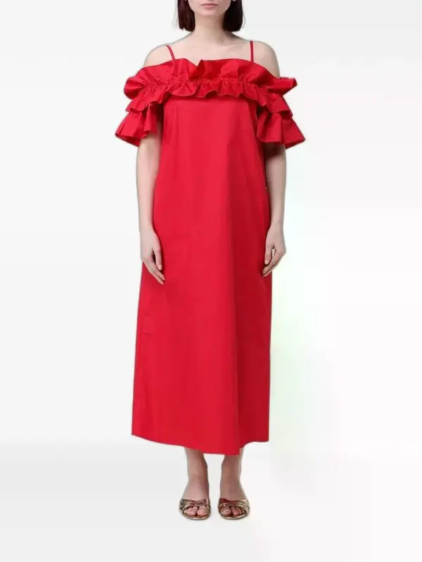 HANITA Ruffled Off-shoulder Dress