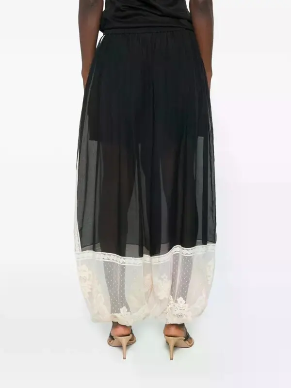 Zimmermann Roselight Harem Lace-trim Trousers