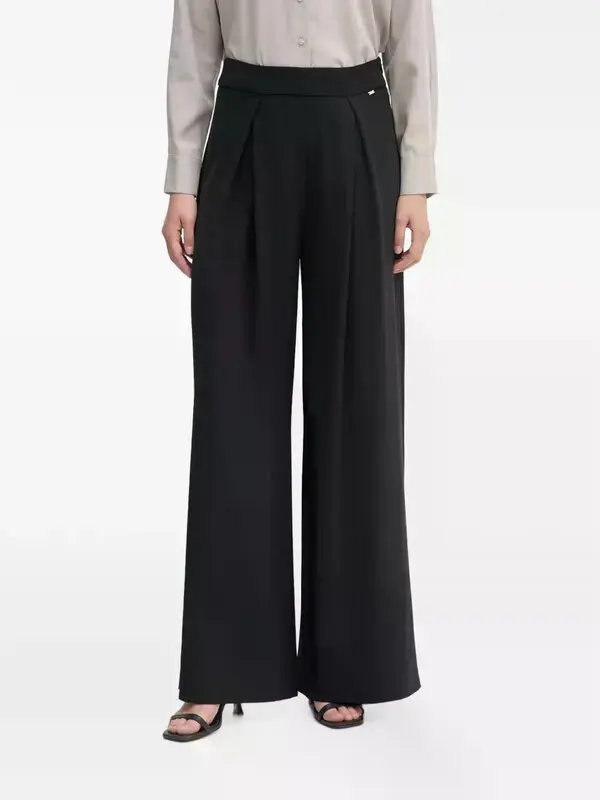 GAUDI Pleated Wide-leg Trousers