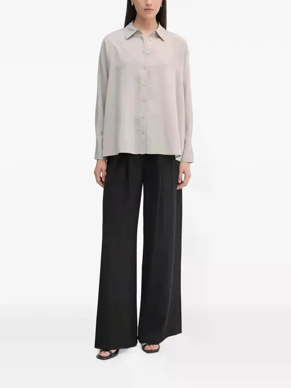 GAUDI Pleated Wide-leg Trousers