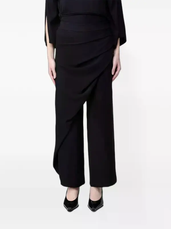 HANITA Draped-panel Palazzo Trousers