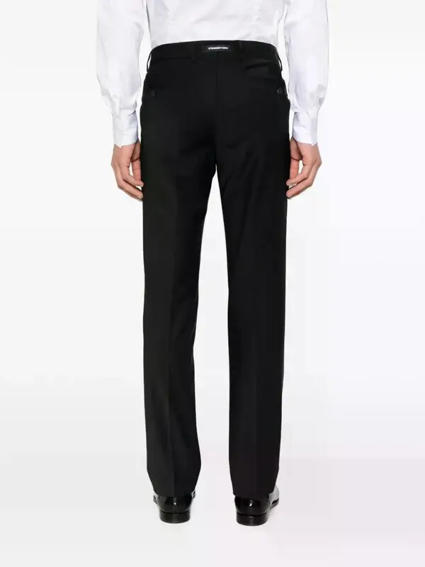 Karl Lagerfeld Pressed-crease Belt-loop Trousers