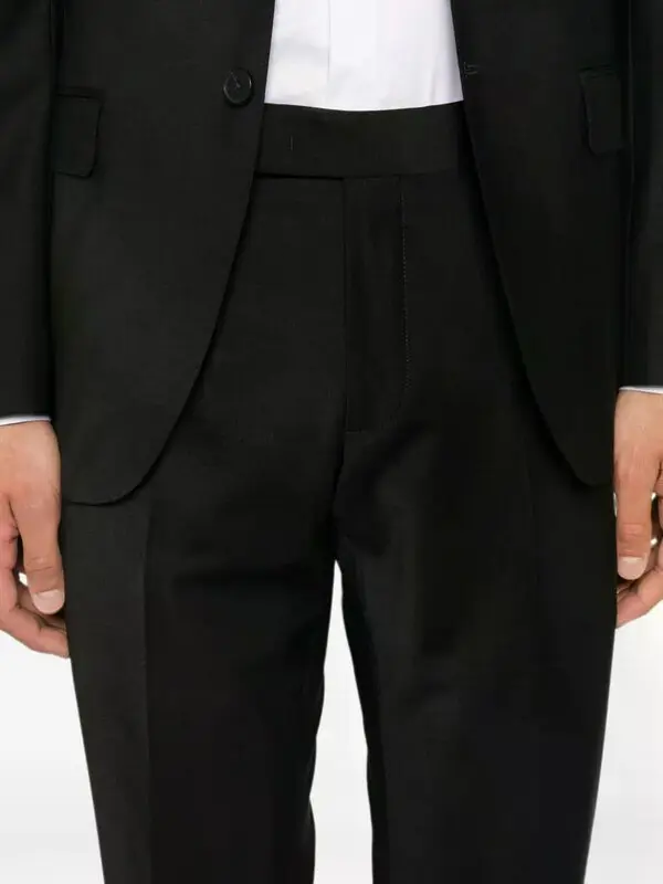 Karl Lagerfeld Pressed-crease Belt-loop Trousers