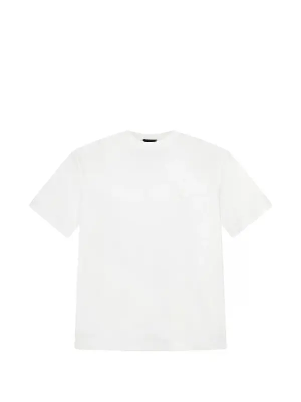 Emporio Armani Embroidered-logo T-shirt - White