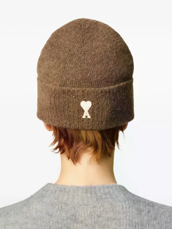 AMI Paris De Coeur Beanie Hat