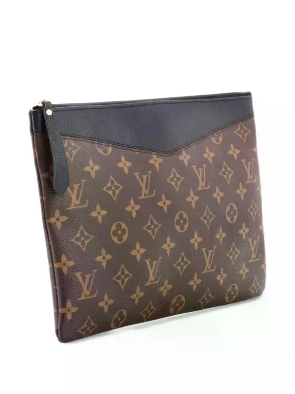 LOUIS VUITTON Monogram Canvas Pouch - Black