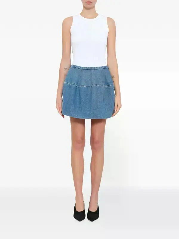 Loewe Balloon Denim Mini Skirt