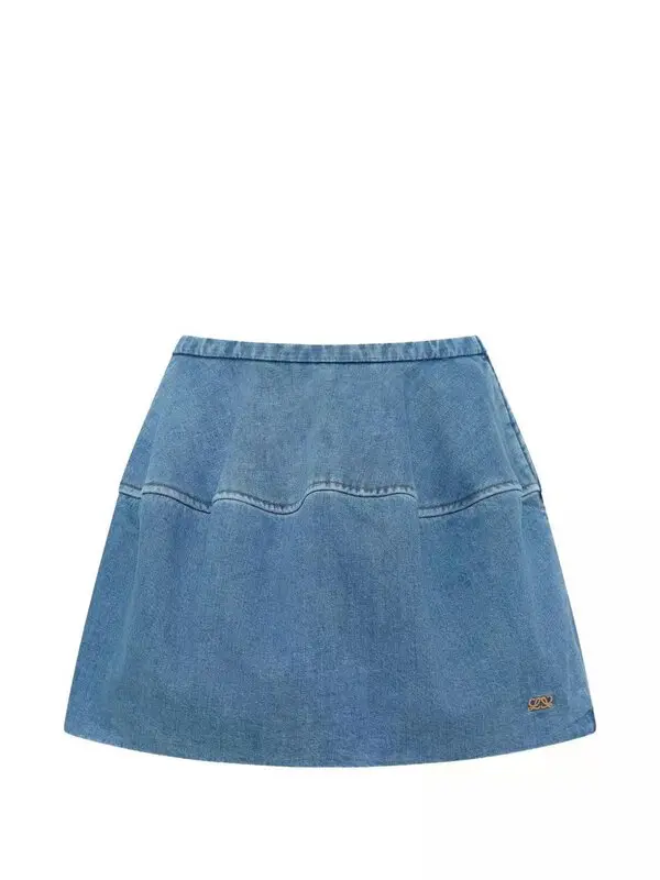 Loewe Balloon Denim Mini Skirt - Blue