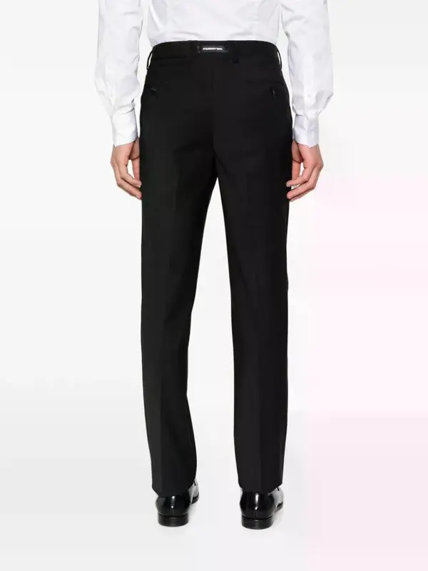 Karl Lagerfeld Satin-trim Tailored Trousers