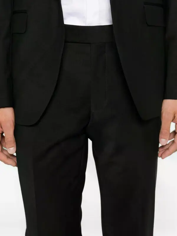 Karl Lagerfeld Satin-trim Tailored Trousers