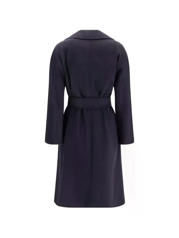Max Mara Dravenna Belted Coat - Blue