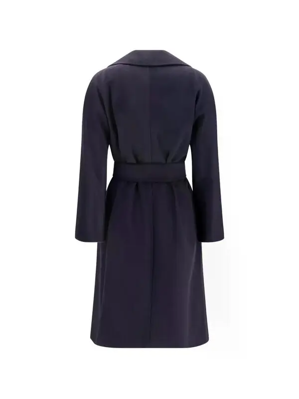 Max Mara Dravenna Belted Coat - Blue