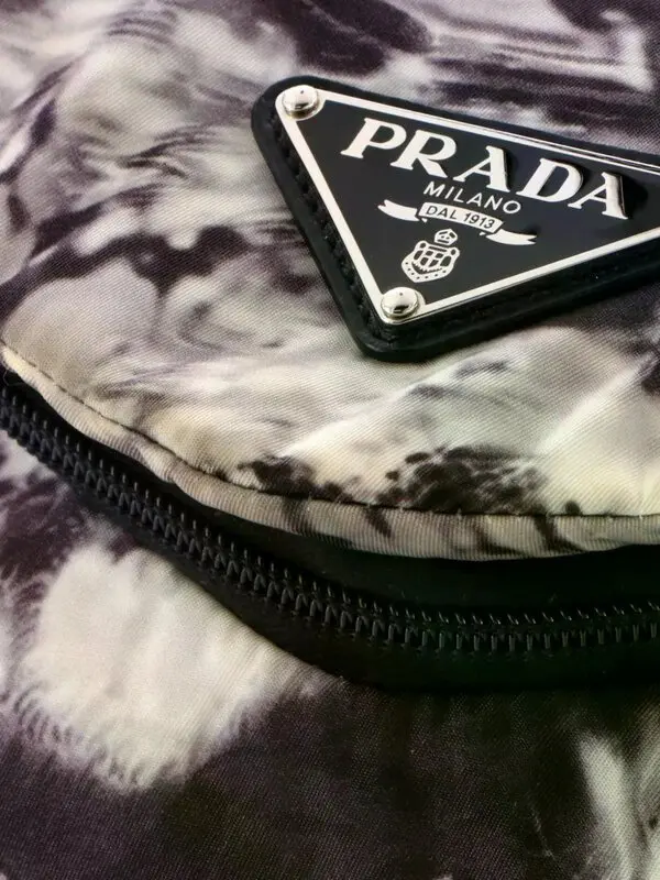 Prada Printed Nylon Backpack