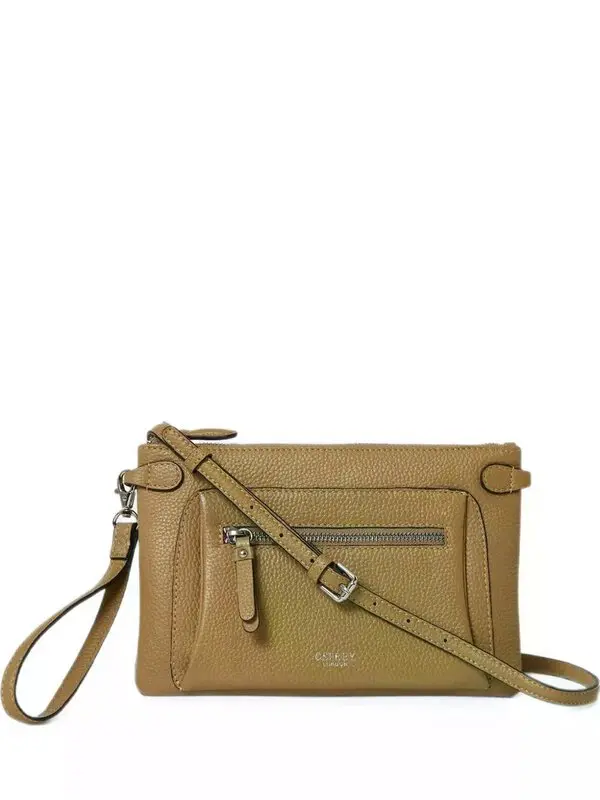 OSPREY Grained Leather Cross-body Bag - Neutrals