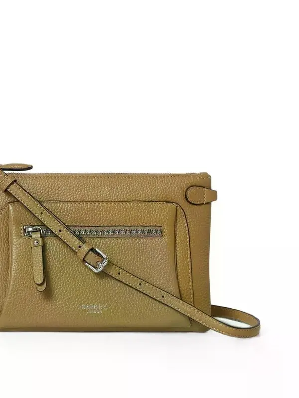 OSPREY Grained Leather Cross-body Bag - Neutrals