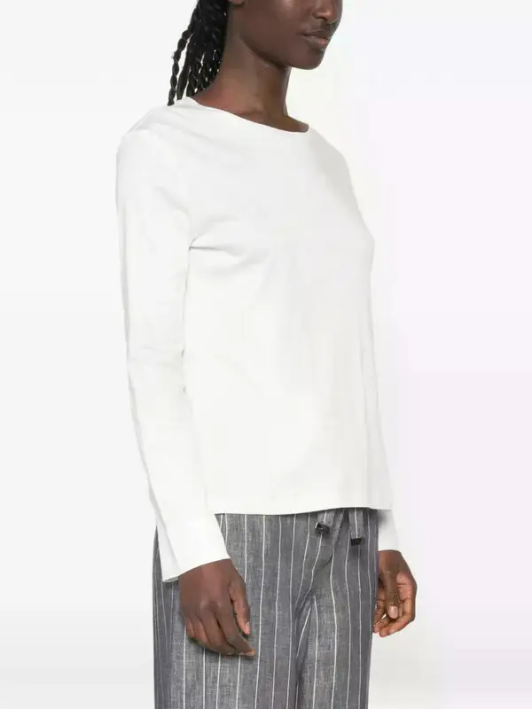 Max Mara Logo-embroidered Long-sleeve T-shirt