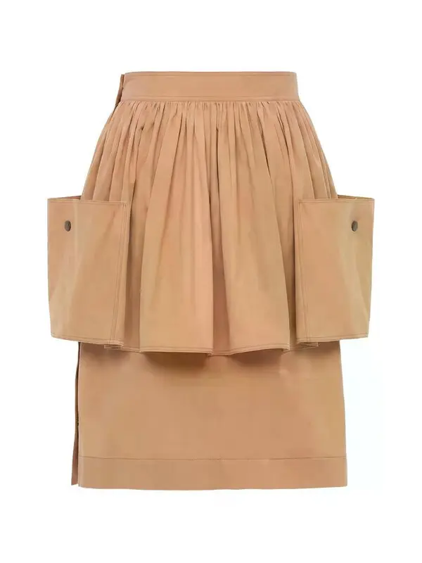Chloé Layered Cotton Midi Skirt