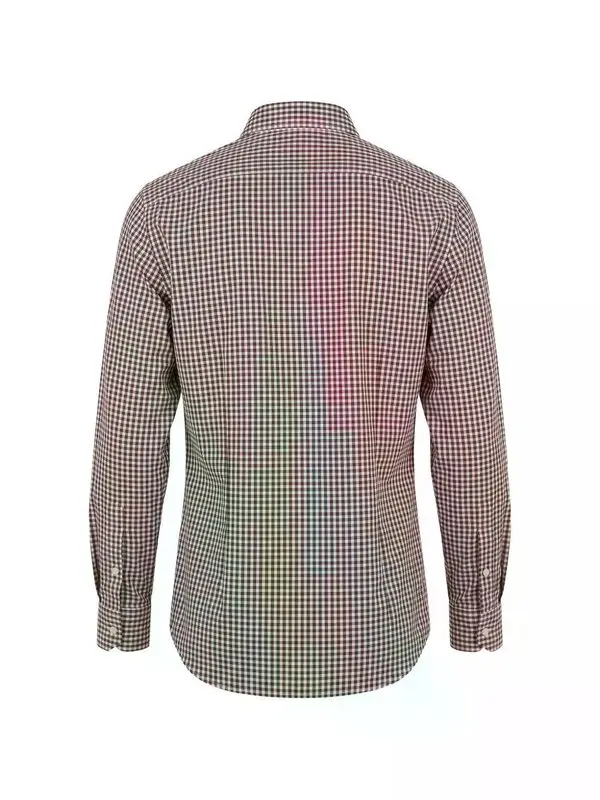 XACUS Gingham-check Cotton Shirt