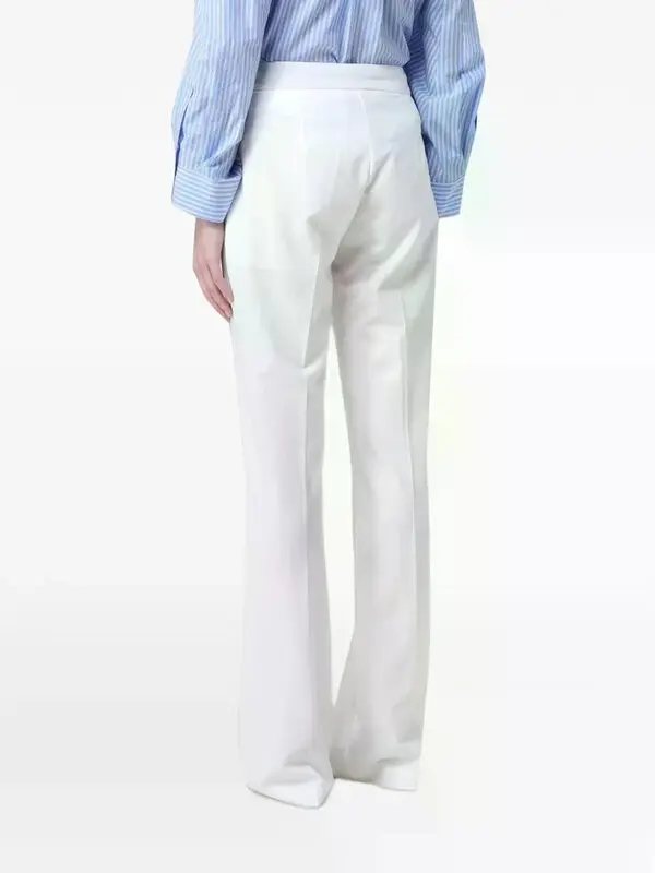 MAR DE MARGARITAS Tailored Flared Trousers - White