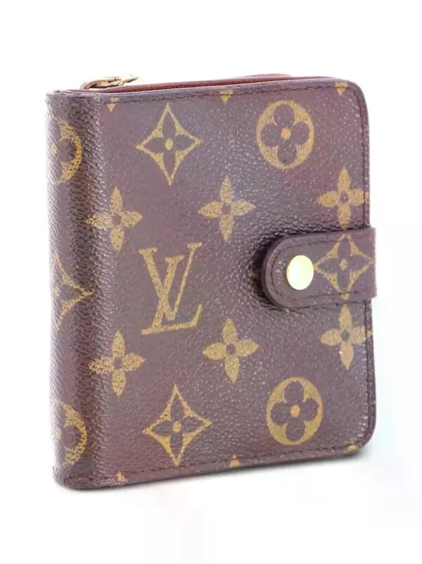 LOUIS VUITTON Compact Zippe Wallet Monogram Canvas Small Wallets - Brown