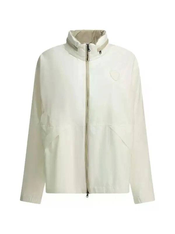 Brunello Cucinelli Logo-patch Zip-up Raincoat