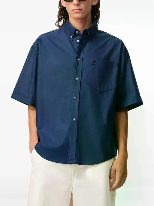 AMI Paris De Coeur Short-sleeve Shirt