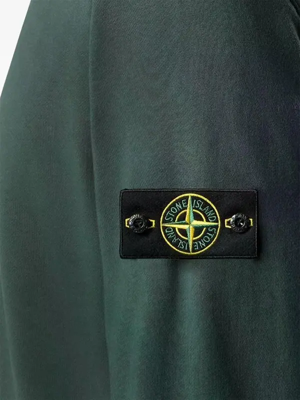 Stone Island 6100060 Organic Cotton Fleece Sweatshirt - Green