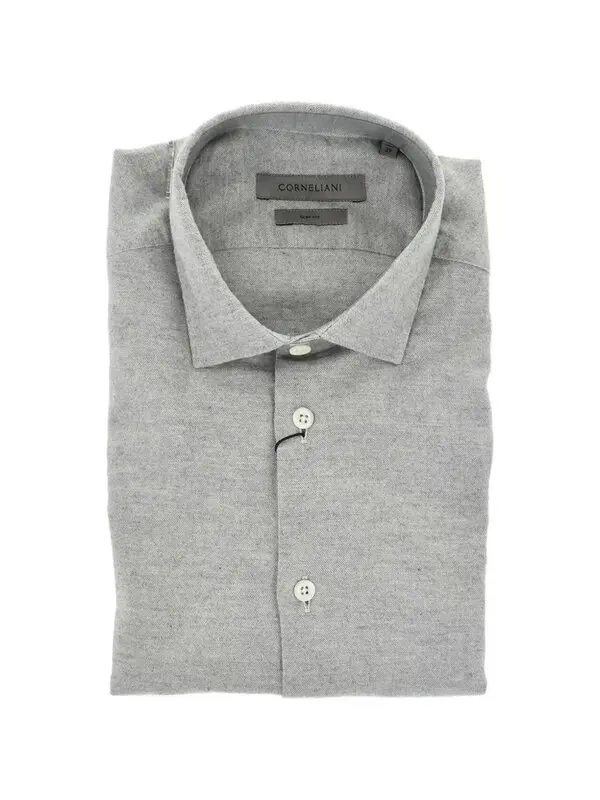 Corneliani Flannel Slim-fit Shirt