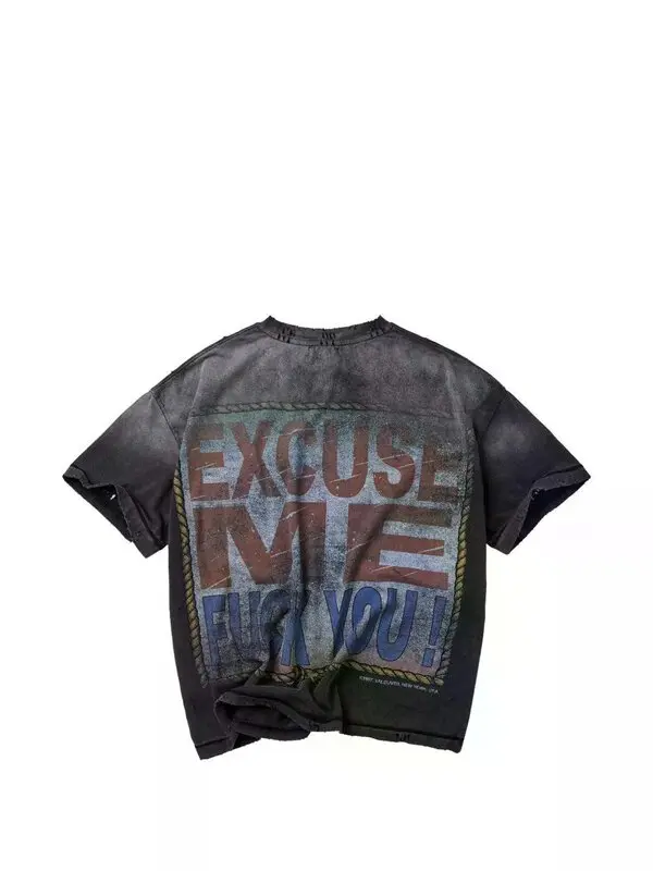 VALE FOREVER War Machine Distressed Graphic-print T-shirt