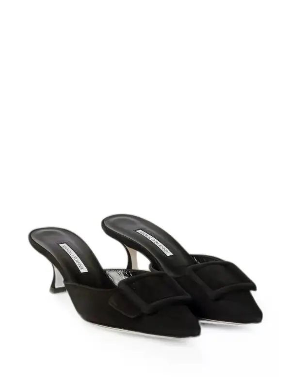 Manolo Blahnik Maysale Buckled Pumps