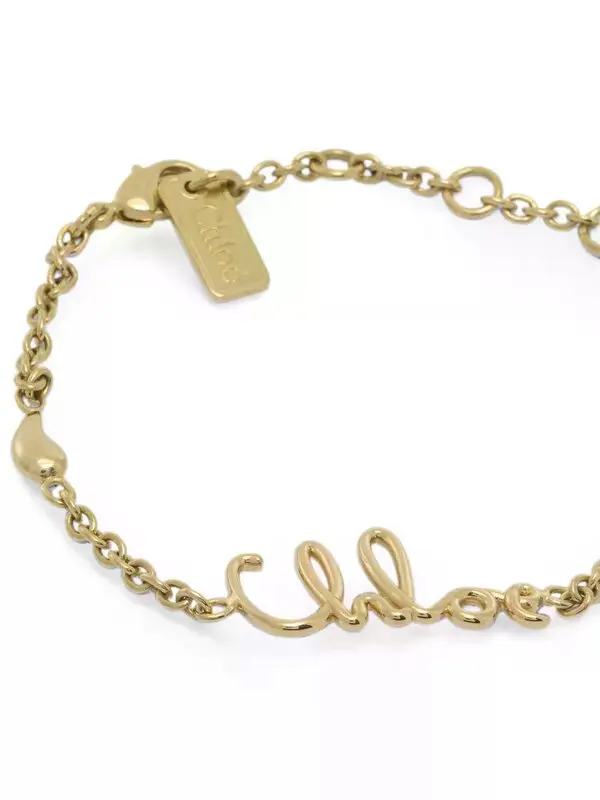 Chloé Logo-plaque Chain Bracelet