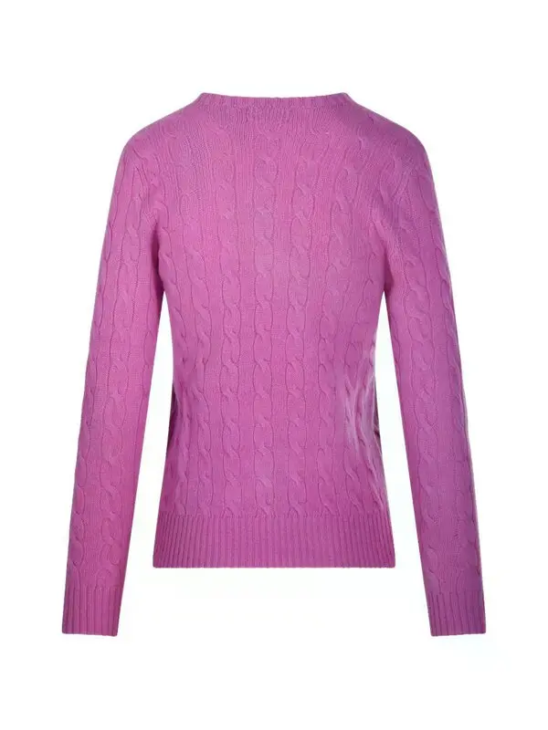 Polo Ralph Lauren Cable-knit Embroidered-logo Sweater