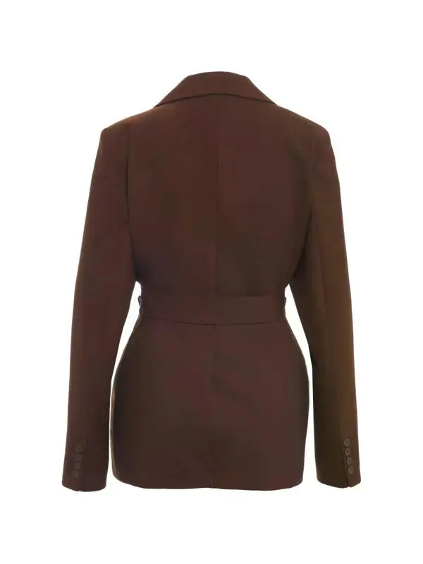 SEMICOUTURE Belted Double-breasted Jacket