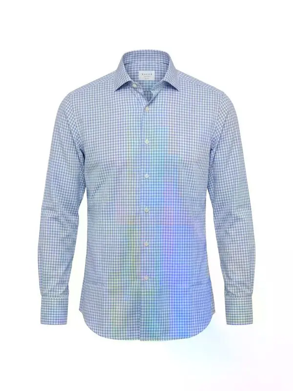 XACUS Gingham-check Long-sleeve Shirt