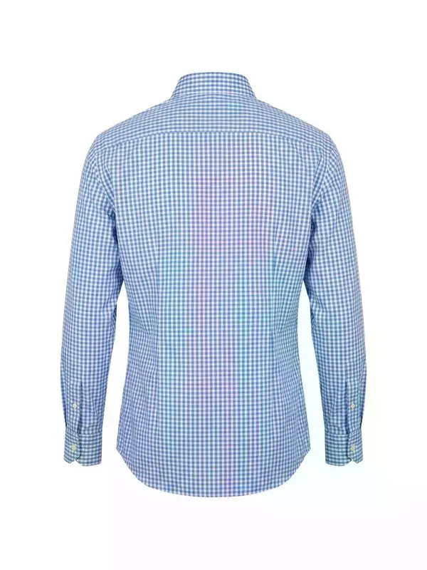 XACUS Gingham-check Long-sleeve Shirt