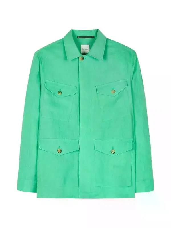 Paul Smith Linen Field Jacket - Green