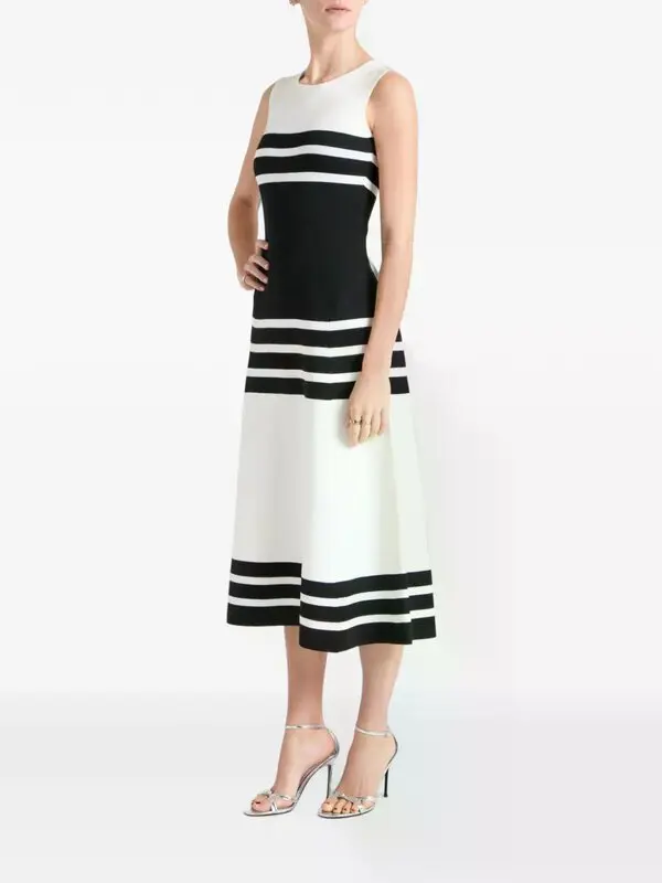 TEMPERLEY LONDON Striped-knit Midi Dress