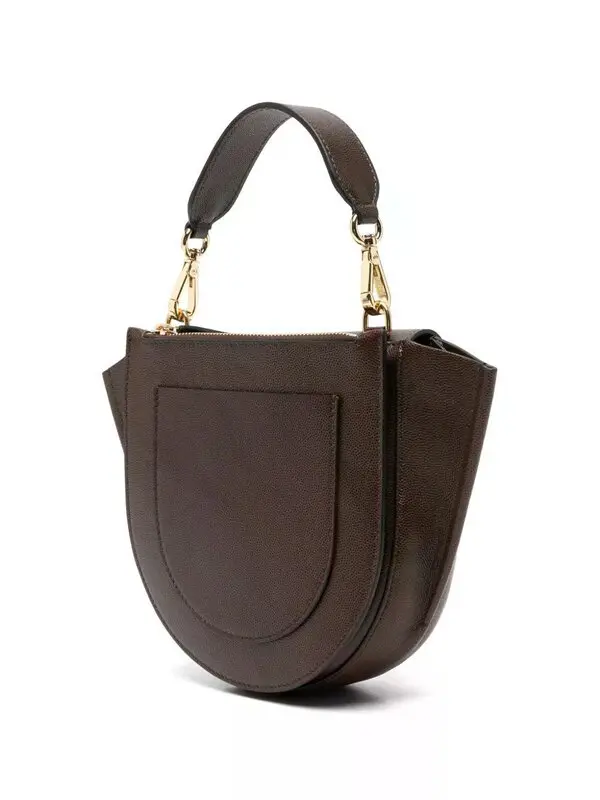 WANDLER Mini Hortensia Leather Tote Bag - Brown