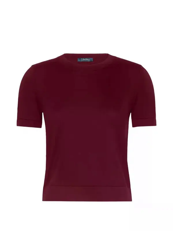 Max Mara Short-sleeve Crew-neck Sweater